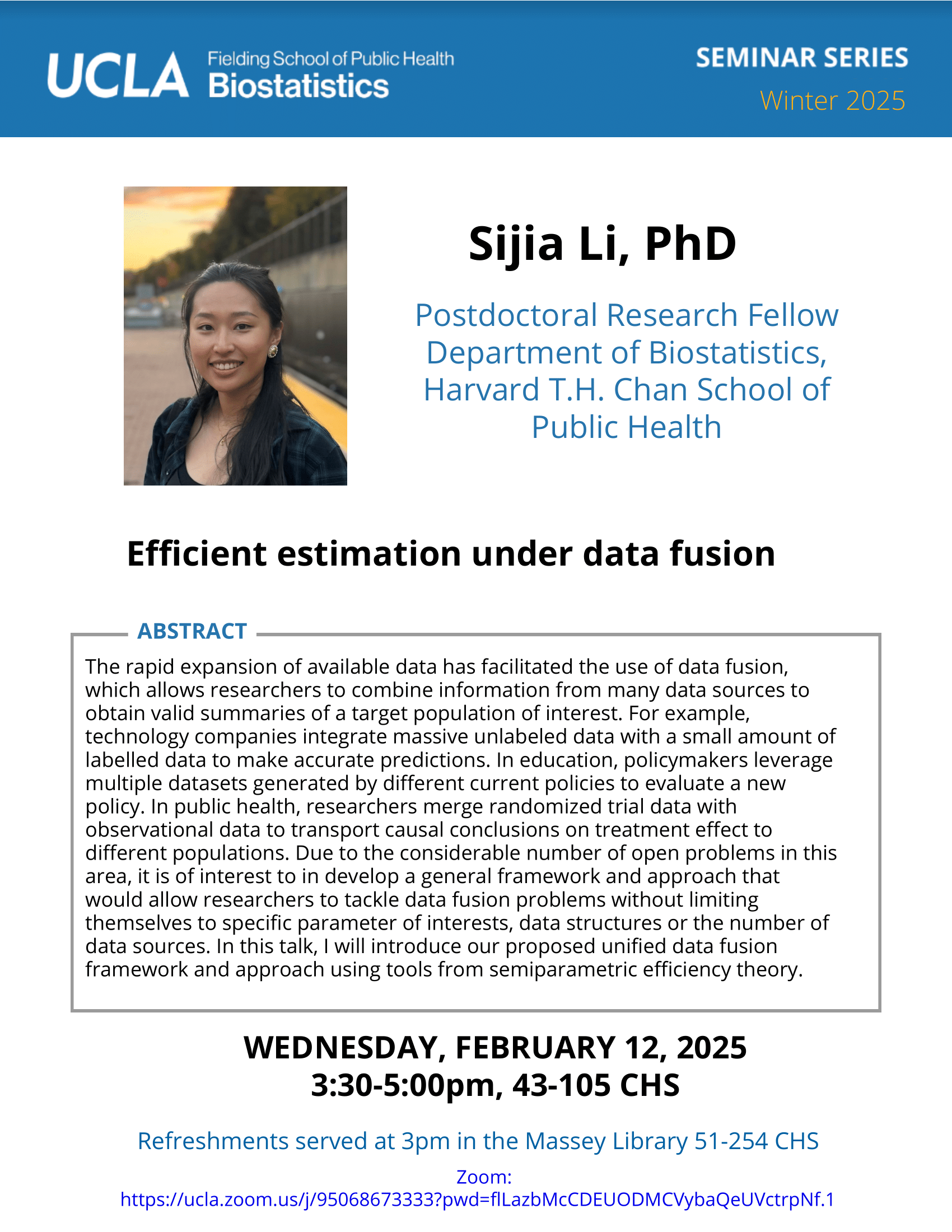 Biostatistics Seminars | UCLA Fielding
